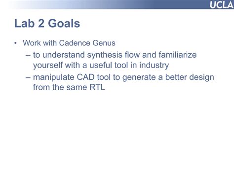 Cadence GenusTutorial Pdf Pdf