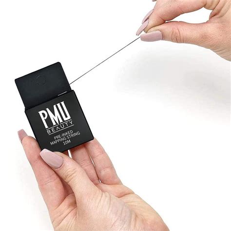 Pack Brow Mapping String For Microblading M Pre Inked Eyebrow Thread Line In Black White