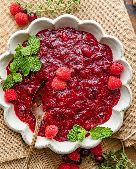 Cranberry Raspberry Sauce Britney Breaks Bread