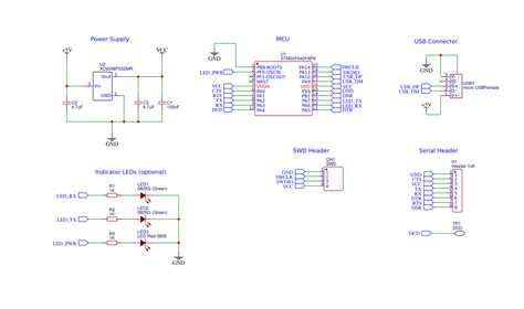 USB Serial Schematic Resources EasyEDA