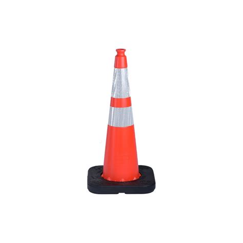 Vizcon Orange 28in Slim Line Enviro Cone With 7 Lbs Rubber Base 16028