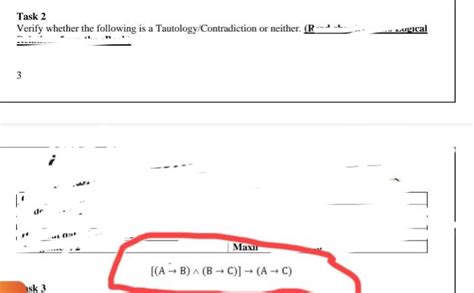 Solved Task 2 Verify Whether The Following Is A