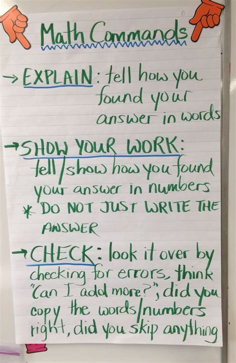 math commands 4th grade math math in writing