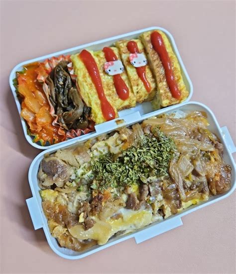 동생이 싸주는 언니 도시락 11편 회사원직장인 점심 도시락 일본 호빵맨 카레 리뷰 캐릭터 도시락 새우토마토 달걀 볶음
