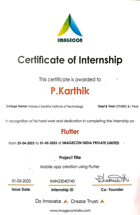 Karthik P On Linkedin I Have Successfully Completed Flutter Course On
