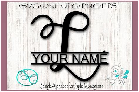 Split Monogram Letter L Graphic By Shannon Casper · Creative Fabrica