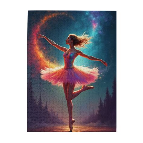 500 Piece Ballerina Jigsaw Puzzle For Adults Cosmic Dancer Adult Puzzle