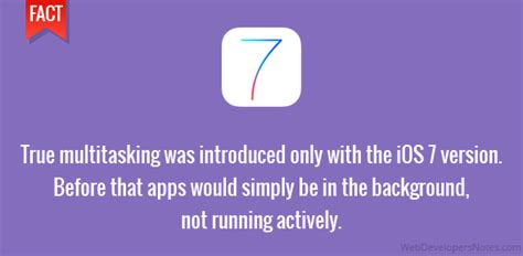 Multitasking Introduced In Ios 7