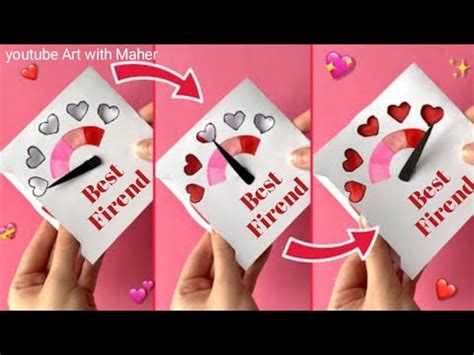 Diy Handmade Card For Friendship Day Greeting Card Idea Paper