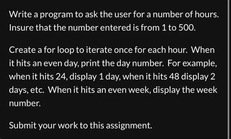 Solved Write A Program To Ask The User For A Number Of
