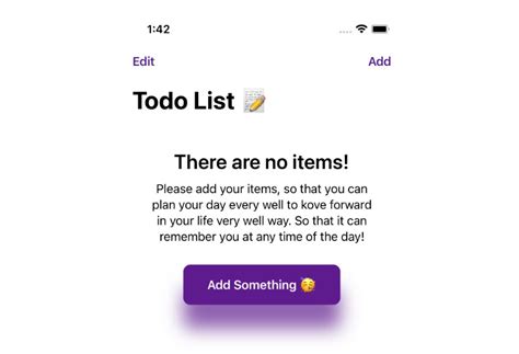 Todolist App Covered The Concepts Like Swiftui And Navigations And