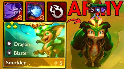 MY SMOLDER ARMY DESTROYED EVERYONE TFT SET 12 YouTube