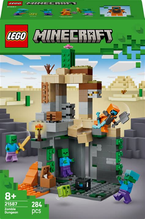 Lego Minecraft Dungeon Degli Zombie 21587 Set Costruzioni Vg Informatica