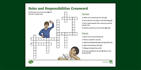 Examples Of Classroom Roles And Responsibilities Crossword
