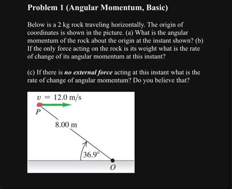 solved problem 1 angular momentum basic below is a 2 kg