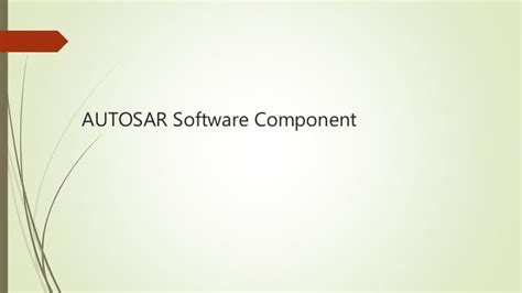 autosar software component