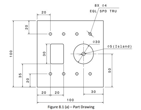 Solved Write A CNC Program Using Canned Cycles Spot Chegg