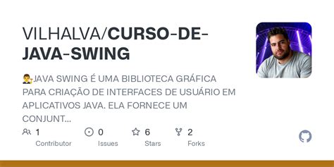 Github Vilhalvacurso De Java Swing 👨‍⚖️java Swing É Uma Biblioteca
