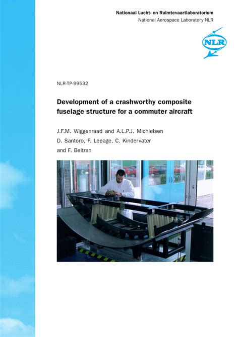 PDF Development Of A Crashworthy Composite Fuselage Structure For A Commuter Aircraft