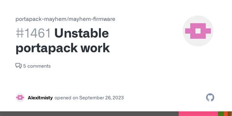 Unstable Portapack Work · Issue 1461 · Portapack Mayhemmayhem