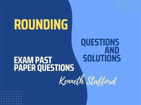 Rounding Gcse Maths Past Paper Questions Teaching Resources