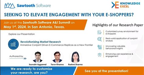 Marketresearch Knowledgeexcel Conjointanalysis Userexperience Sawtoothsummit Sawtooth