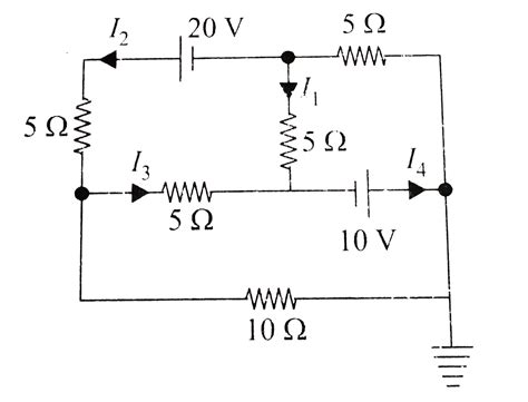 In The Circuit Shown In The Figure The Value Of Current I1 Is