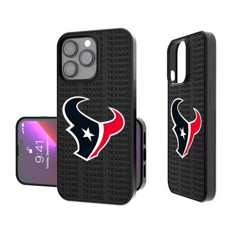 Houston Texans Iphone Text Backdrop Design Bump Case