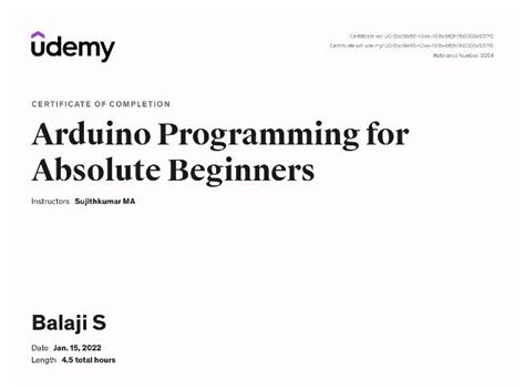Balaji Suresh On Linkedin Udemycourses Arduino