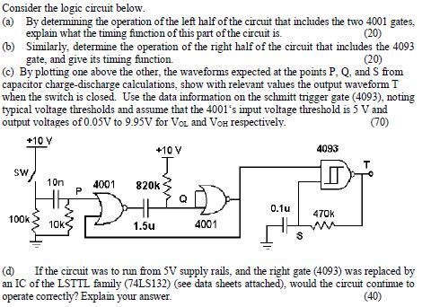 Consider The Logic Circuit Below A By Determining Chegg Com