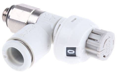 SMC AS Series Threaded Speed Controller M X Male Inlet Port X Mm Tube Outlet Port RS