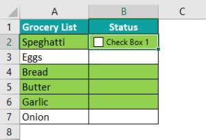 Checklist In Excel How To Make Create Step By Step Examples
