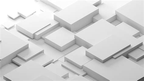 추상 기하학적 배경 모양 양각의 흰색 사각형 높고 낮음 모두 비주얼 또는 배경 이미지에 다른 메시지를 추가하는 데 사용됩니다 3d 렌더링 배경 주제에 대한 스톡 사진 및