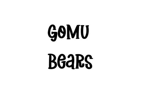 Gomu Bears Font Free Font Download