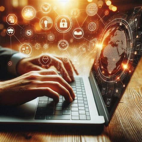 Harness The Power Of Cloud Computing And Digital Network Integration Stock Illustration