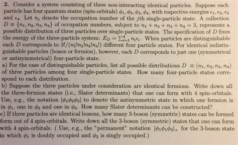 solved 2 consider a system consisting of three