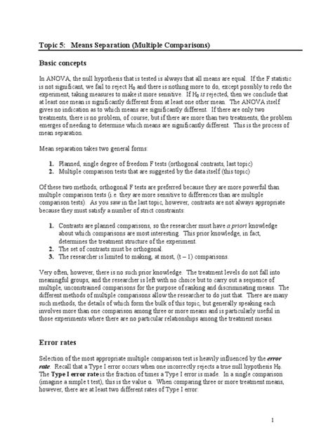 post hoc tests pdf multiple comparisons problem statistical