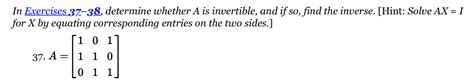 Solved In Exercises 3738 Determine Whether A Is Chegg Com