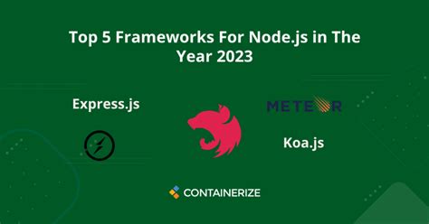 frameworks for node js