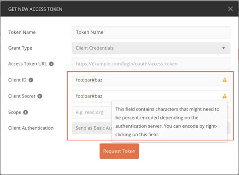 oauth 2 0 client credentials client id and secret not urlencoded when