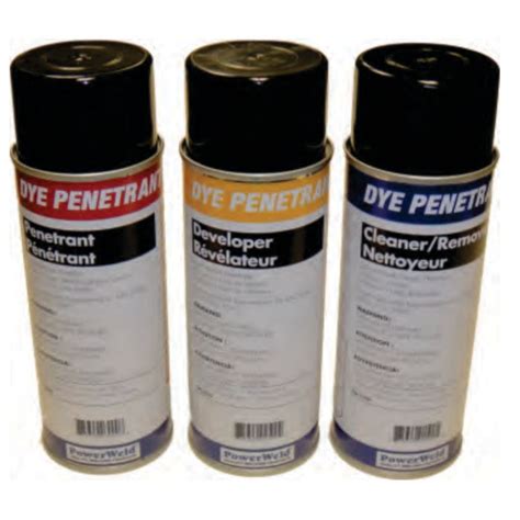 Powerweld Aerosol Dye Penetrant Test Kit — Weldready