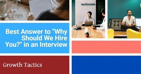 Best Answer To Why Should We Hire You In An Interview