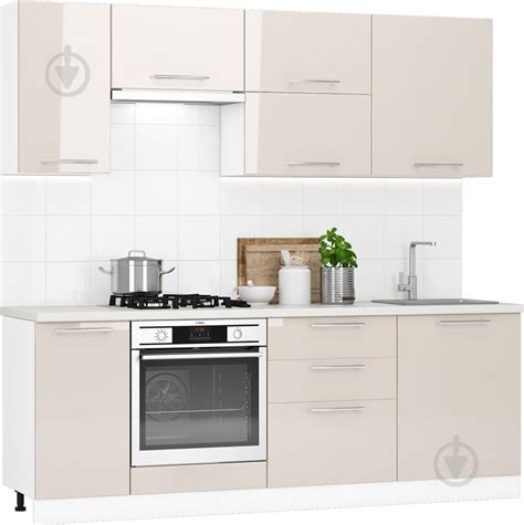 ᐉ Кухня Грейд Трейси МДФ 2 2м жасмин белый • Купить в Киеве Украине • Лучшая цена в Эпицентр