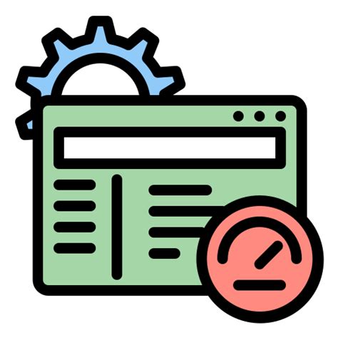 Web Optimization Generic Outline Color Icon