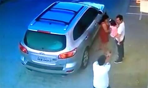 Horror Moment Dad Gunned Down By Assassin In Front Of Baby Daughter World News Express Co Uk