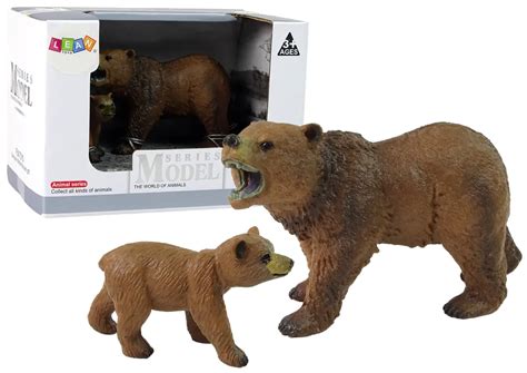 Set Of 2 Grizzli Bear Figures With Young Wasserman Eu