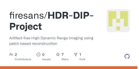GitHub Firesans HDR DIP Project Artifact Free High Dynamic Range Imaging Using Patch Based
