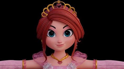 Disney Style Princess Fully Rigged 3d Model Cgtrader