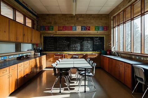 Classroom Background Premium Ai Generated Image