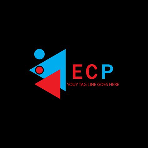 Ecp Letter Logo Creative Design With Vector Graphic 7887888 Vector Art